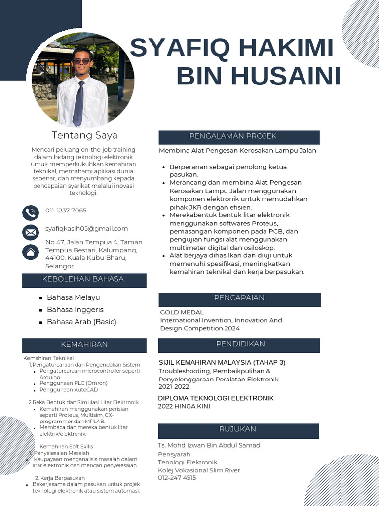 Blue Professional Modern CV Resume | PDF