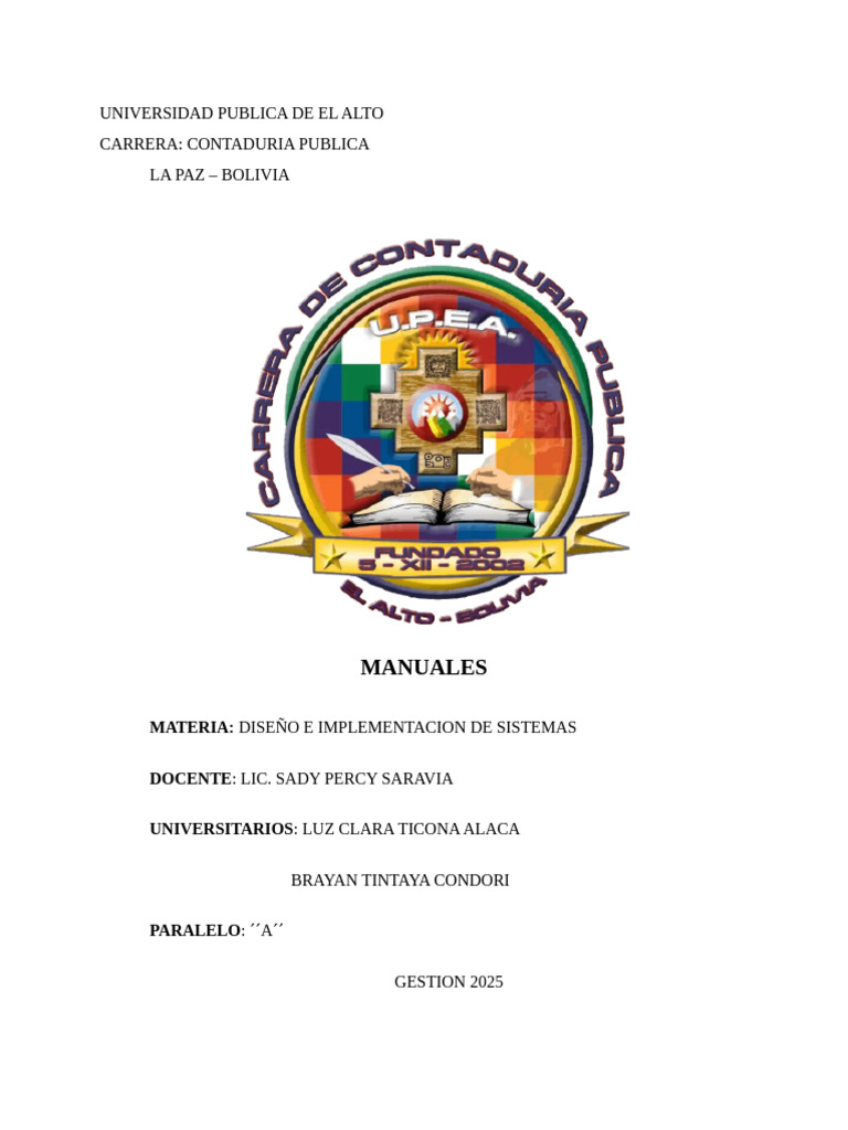 Informe de Manual - Brayan | PDF | Contabilidad | Informática