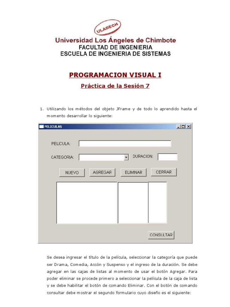 Practica 7 Objeto JFrame Des Metodos | PDF | Negocios | Informática