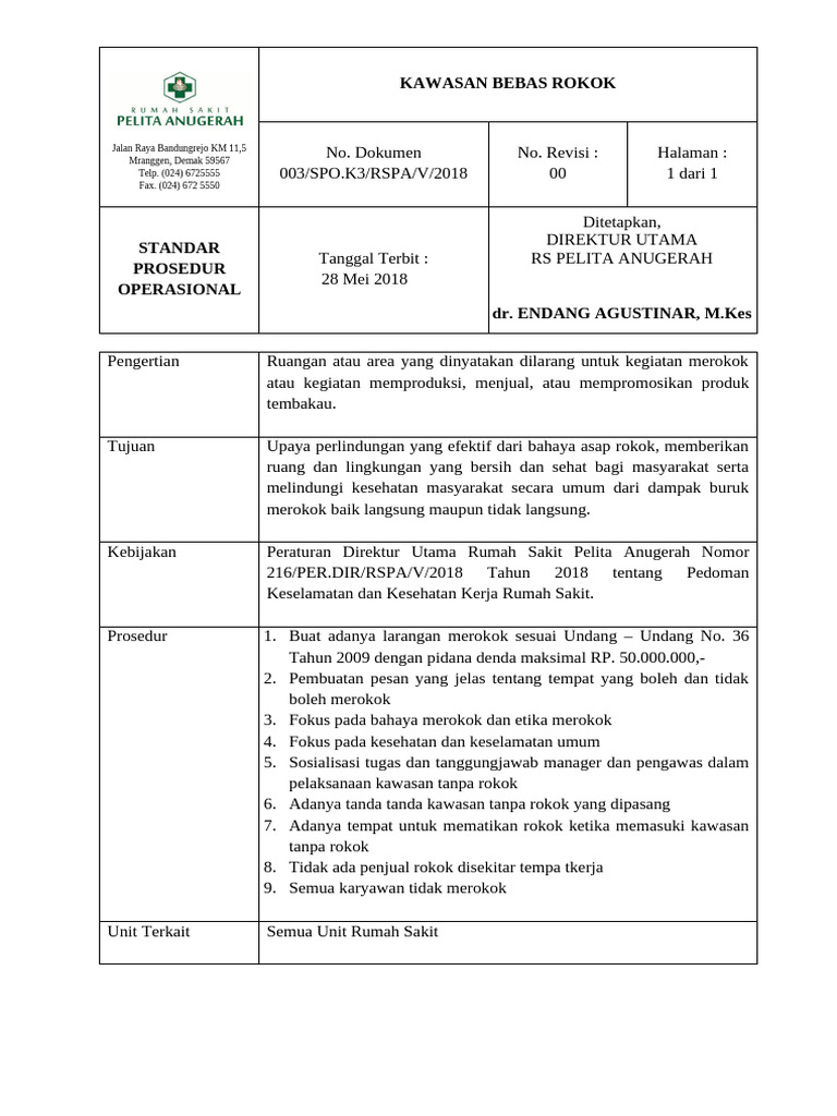 3 Spo Kawasan Bebas Rokok, Edit | PDF