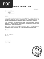 Leave Sanction Letter | PDF