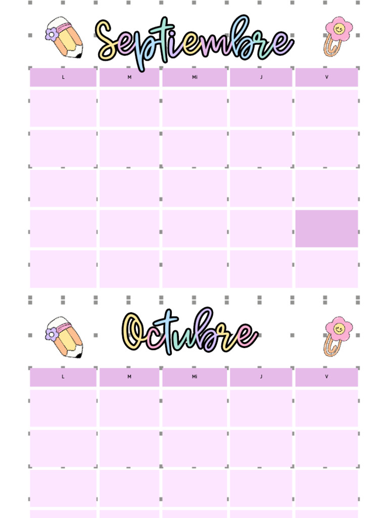 Agenda Escolar para Tareas 2025 Retro Pastel | PDF