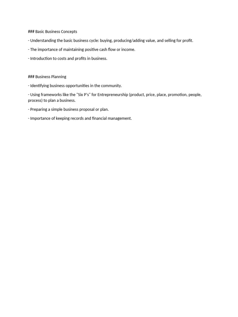 Basic Business Concepts | PDF