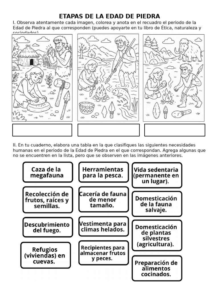 Etapas de La Edad de Piedra | PDF