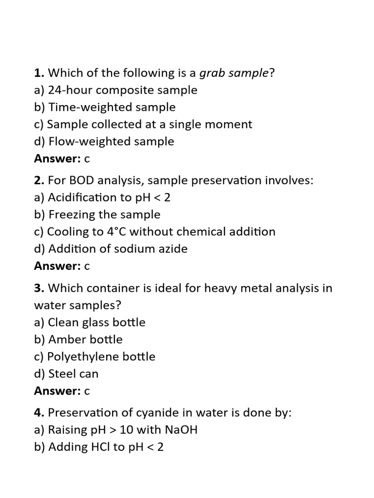 Grab Sample | PDF | Chemistry | Materials