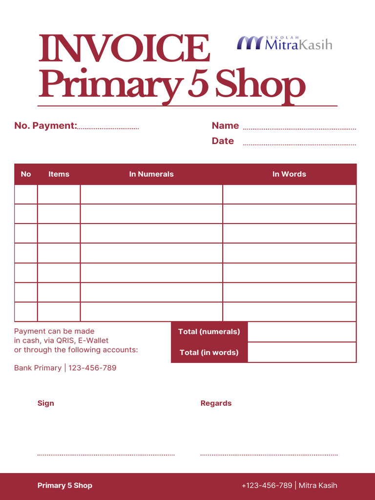 Invoice Whole Numbers | PDF