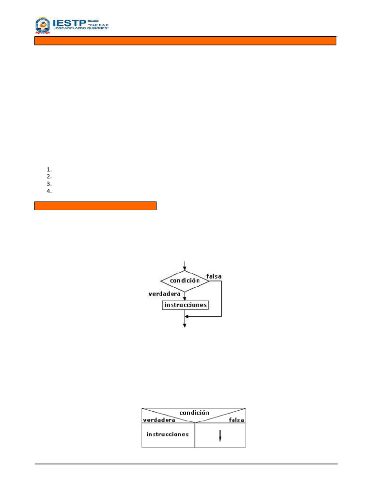 Estructuras Selectivas En Programación Pdf Algoritmos Ciencias De 4702