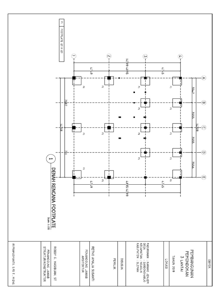 Denah Rencana Footplate | PDF