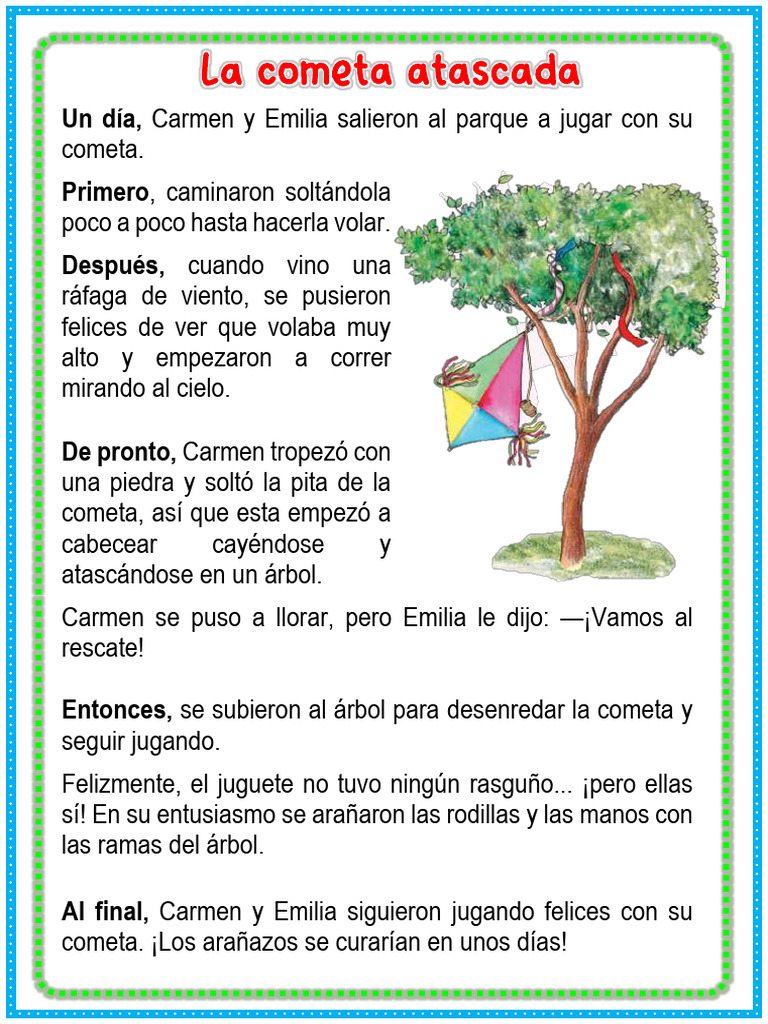 F. Leemos Una Anécdota La Cometa Atascada | PDF