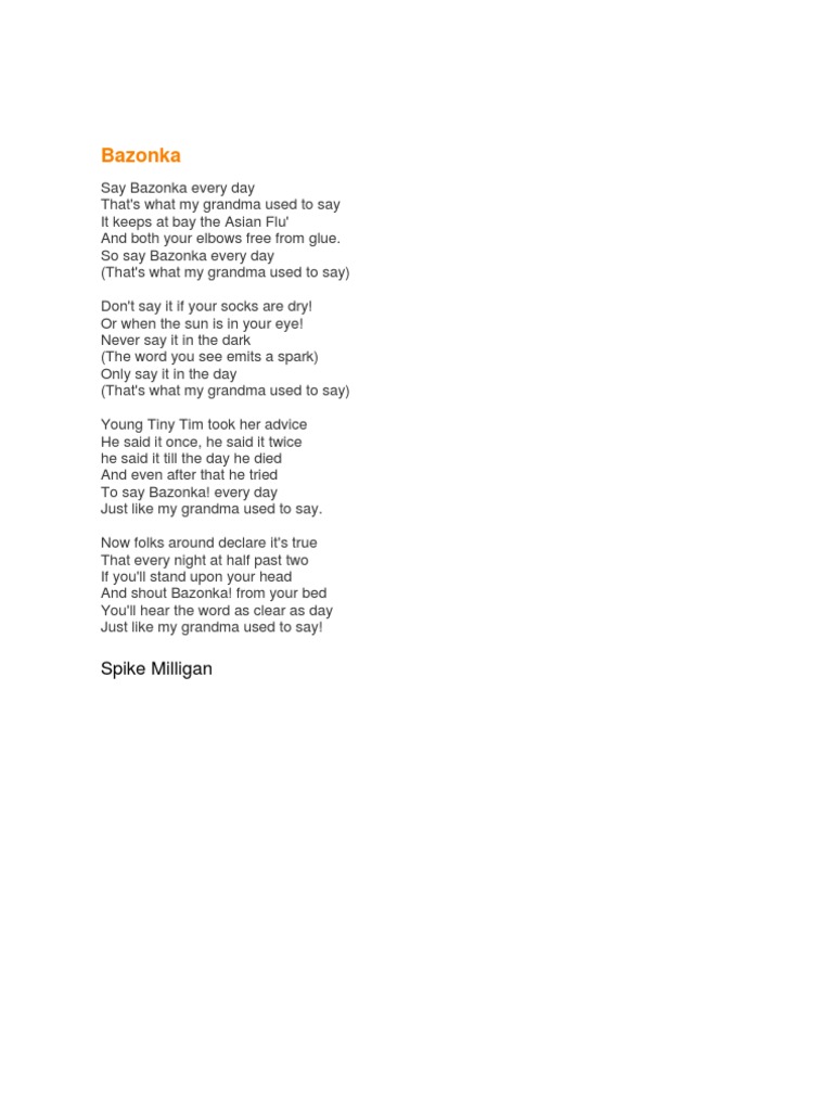 Nonsense Poems | Lewis Carroll | Works