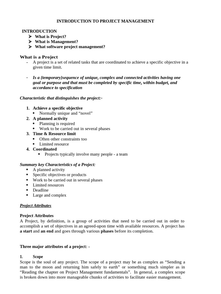 Introduction To Project Management-Basics | PDF | Project Management | Communication