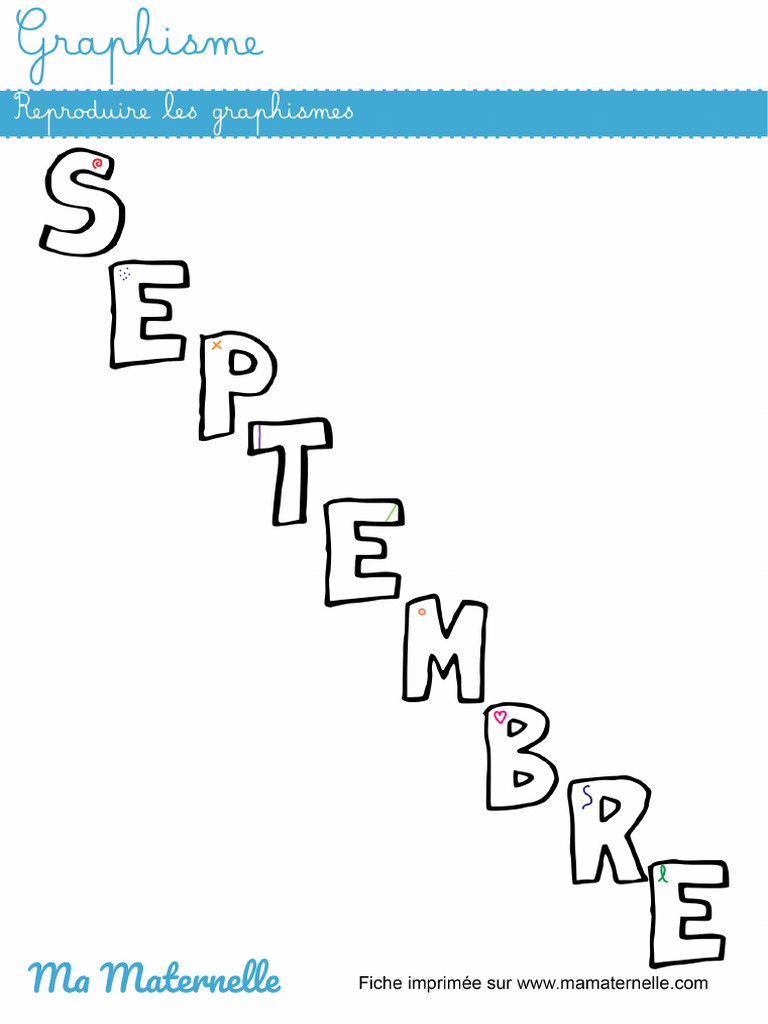 Graphisme SEPTEMBRE Reproduire Graphismes Copie | PDF