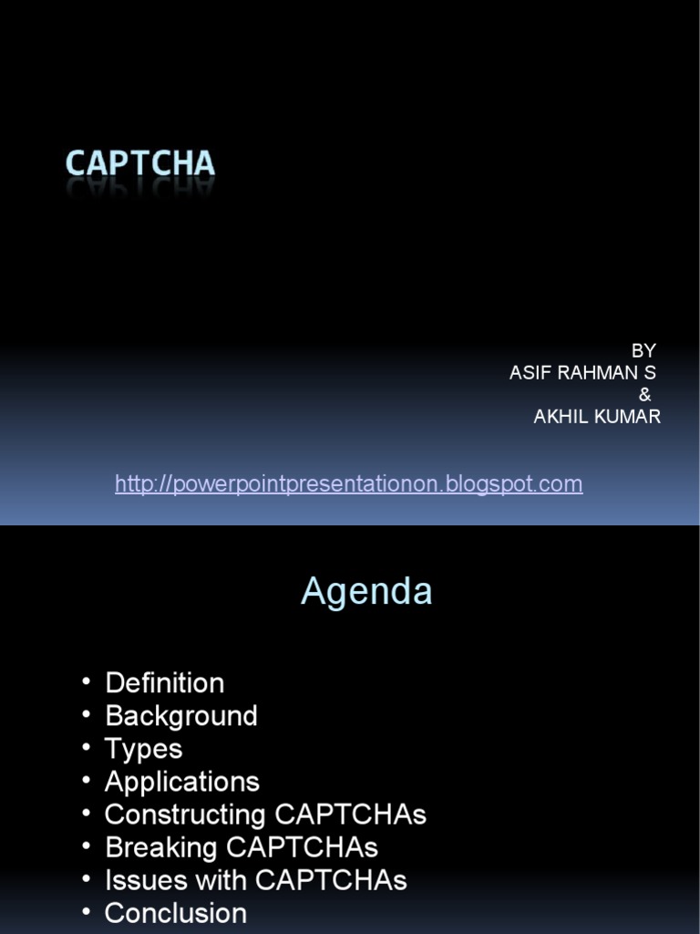 Understanding CAPTCHAs: Definition & Types | PDF | World Wide Web ...