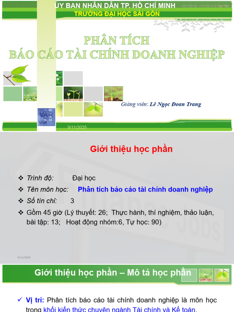 Tong Quan Ve Phan Tich BCTC | PDF