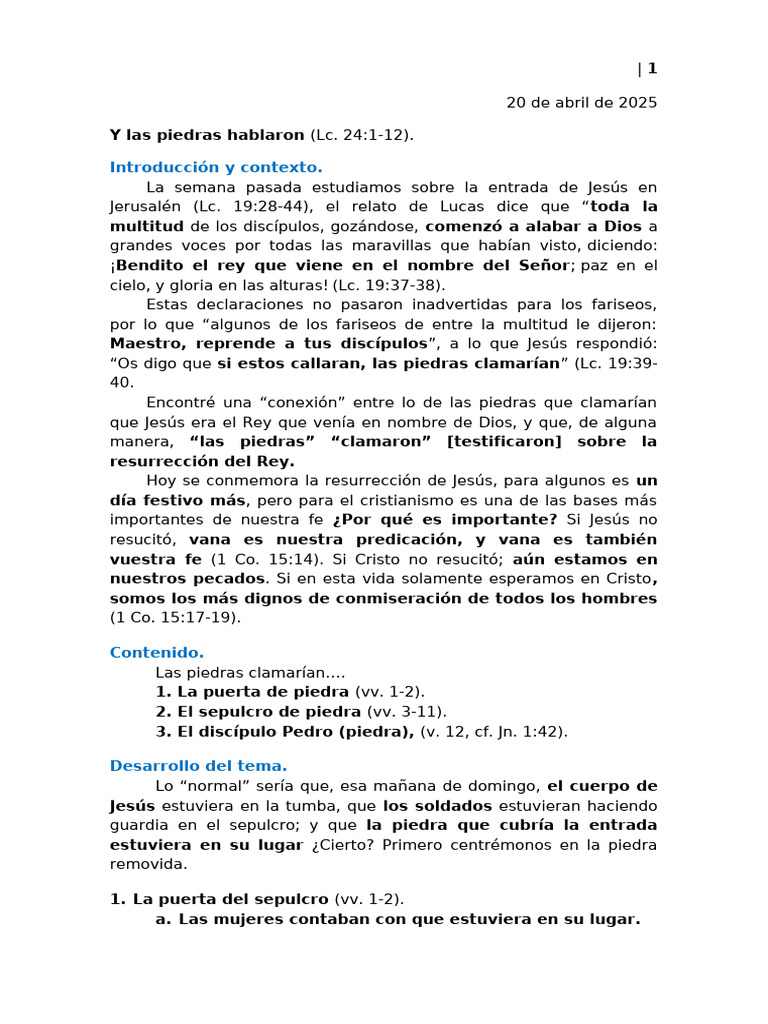 La Resurrección de Jesús: Clamor de Fe | PDF | La resurrección de Jesús ...