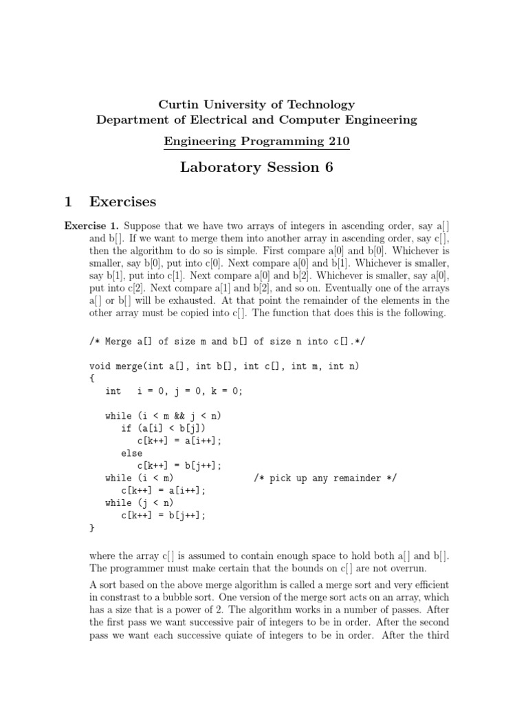 Lab 6 Pdf Pointer Computer Programming Parameter Computer Programming 0735