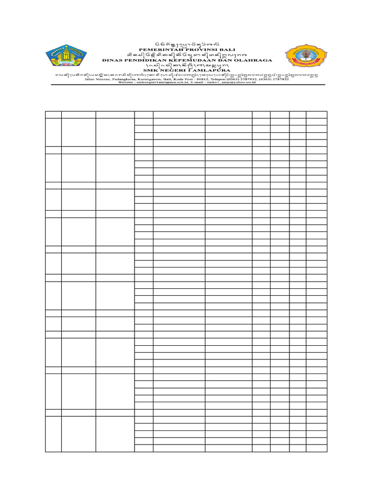 Daftar Nama Guru Mengajar Kelas Xii (1) | PDF