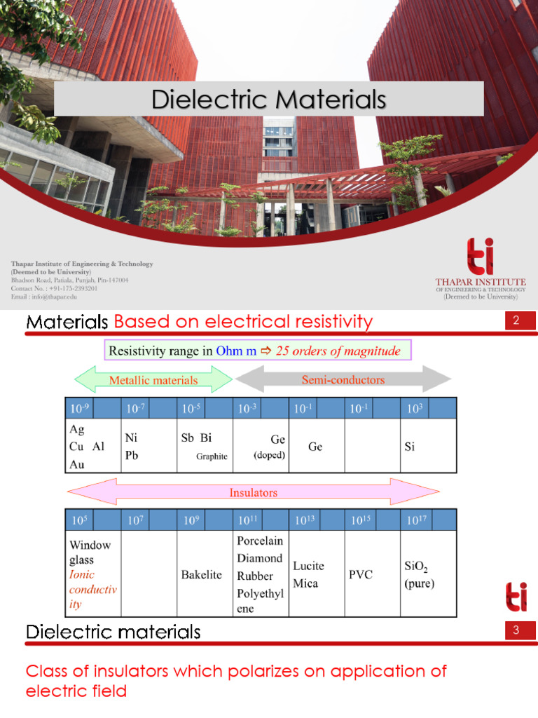 Understanding Dielectric Materials and Polarization | PDF | Dielectric ...