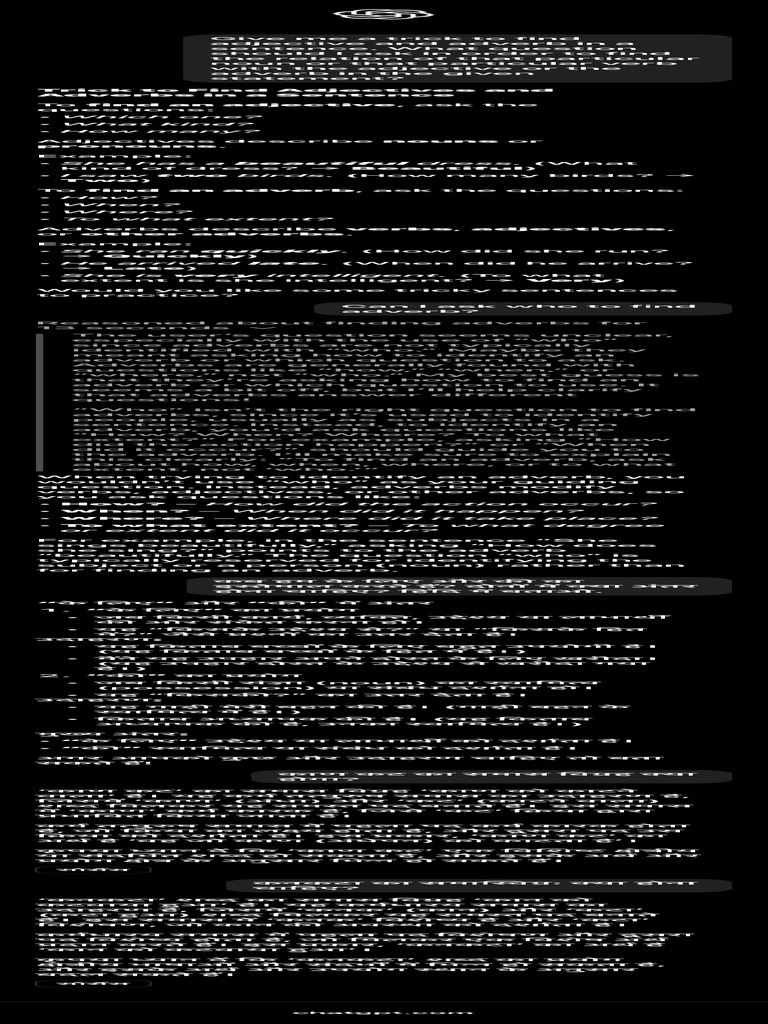 Finding Adjectives and Adverbs | PDF