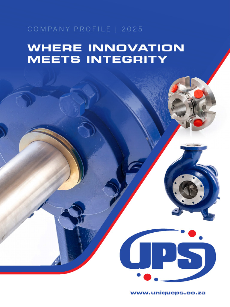 UPS Company Profile: Innovation & Integrity | PDF | Pump | Filtration