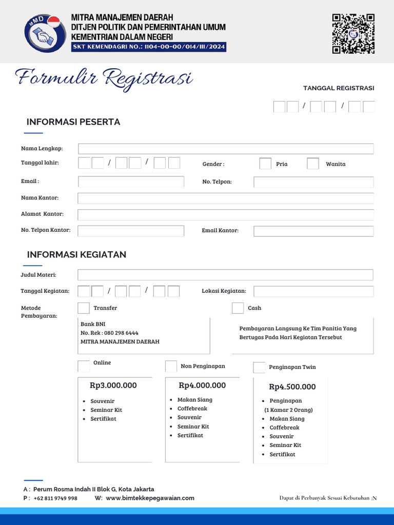 Formulir Registrasi MMD - 20250912 - 160604 - 0000 | PDF