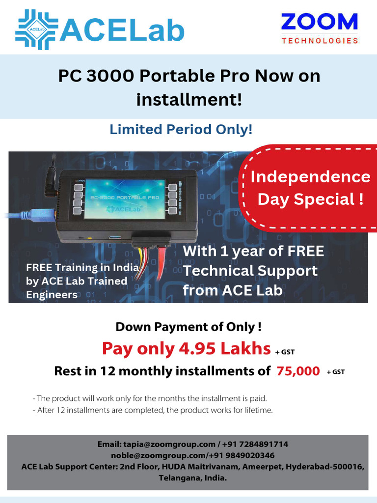PC-3000 Portable Pro Pricing in India | PDF | Solid State Drive ...