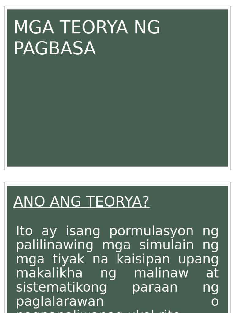 Aralin 2 - Teoryang Pampanitikan | PDF