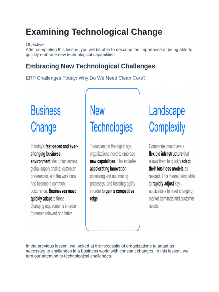 Examining Technological Change | PDF | Cloud Computing | Innovation