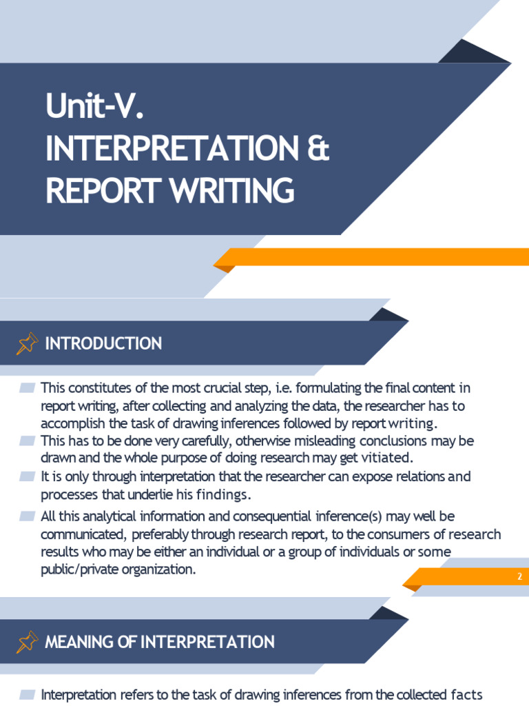 Research Interpretation and Report Writing | PDF | Reason | Information