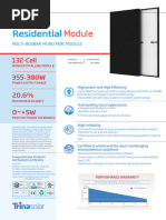 First Solar Series 7 TR1 Module Specs | PDF | Photovoltaics | Solar Panel