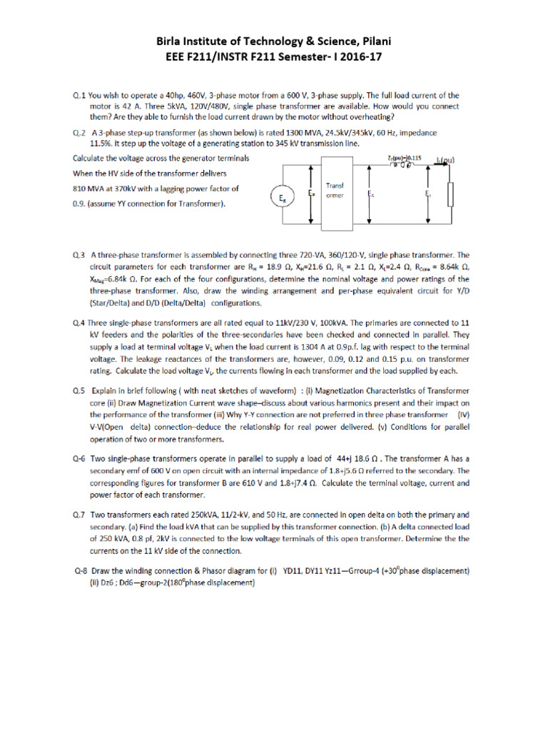 Tutorial Sheet 3 | PDF