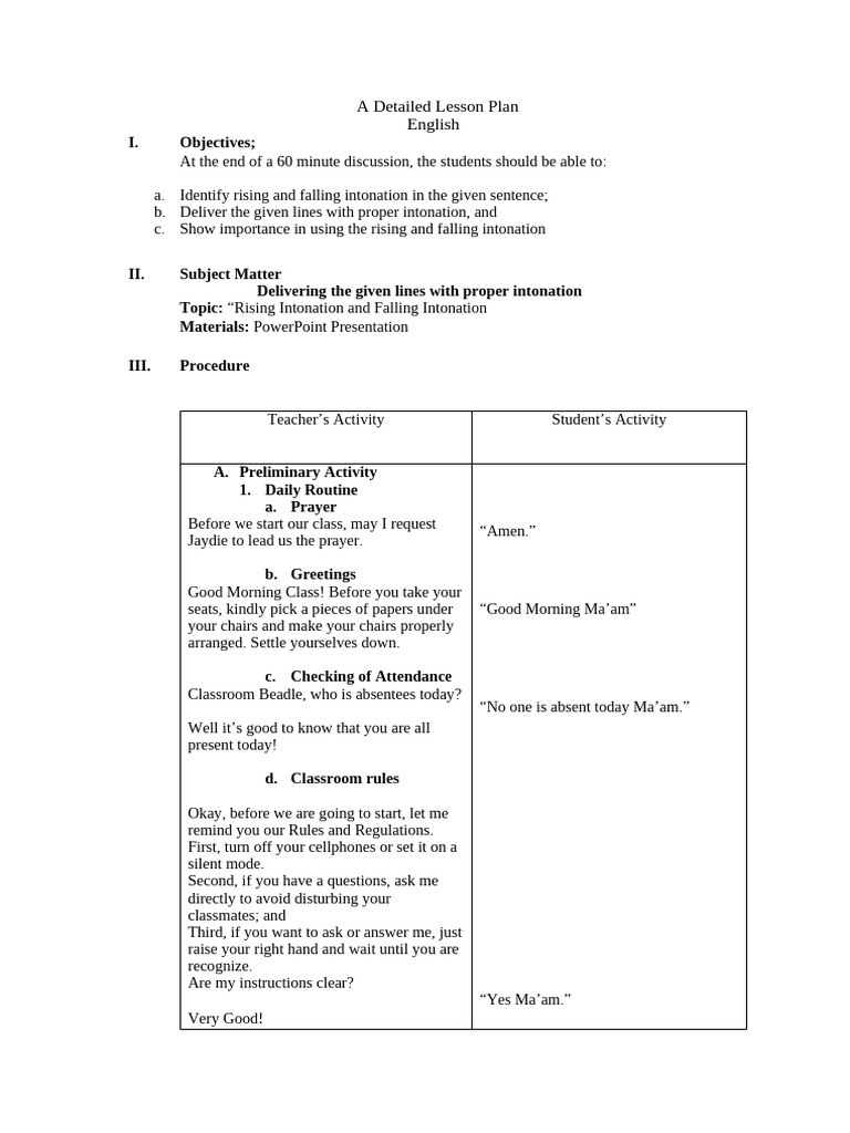 Rising and Falling Intonation | PDF | Question | Linguistics