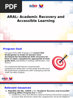 ARAL Program Weekly Accomplishments | PDF | Reading Comprehension ...