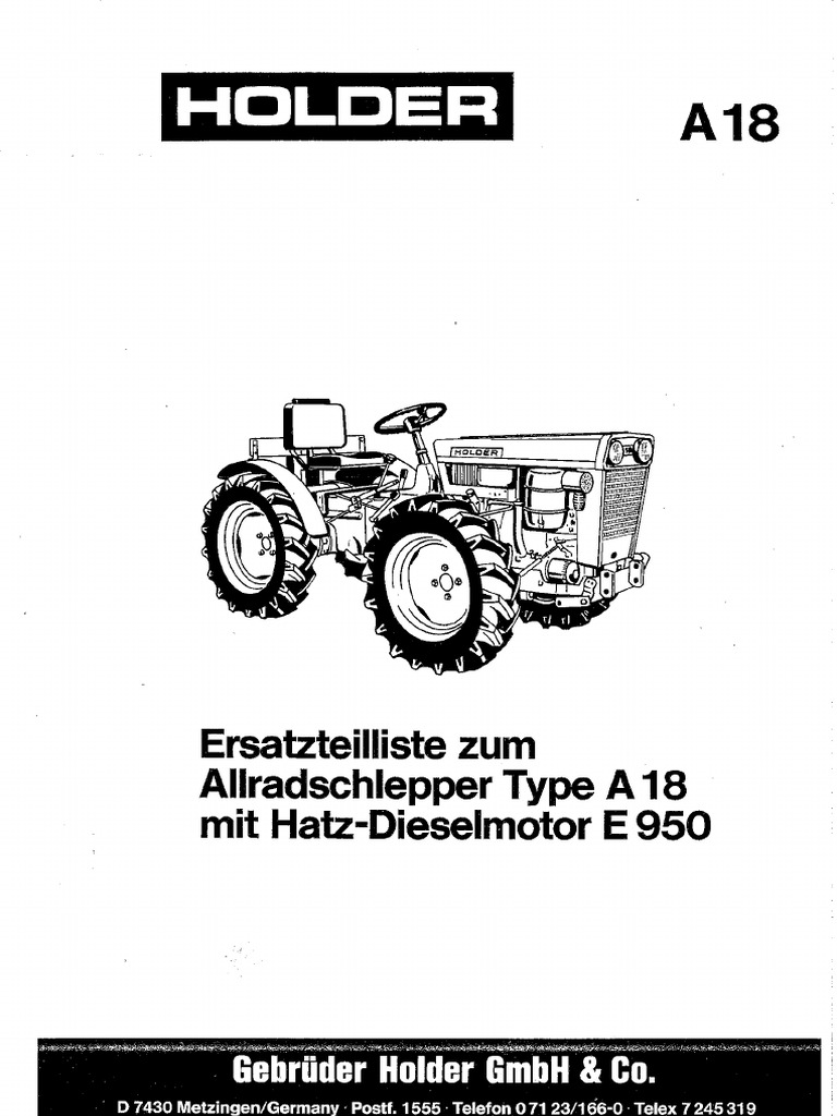 Spare Part List_A18 | PDF