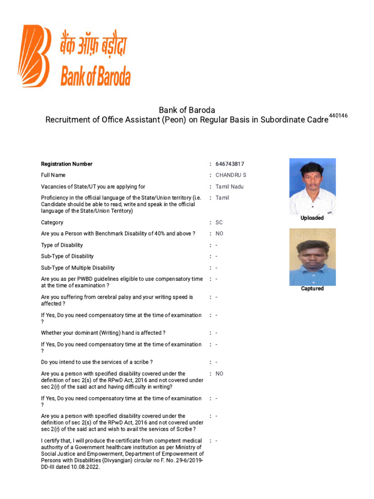 Recruitment of Office Assistant (Peon) On Regular Basis in Subordinate ...