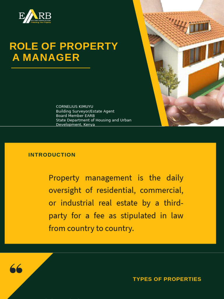 Understanding Property Management Roles | PDF | Lease | Leasehold Estate