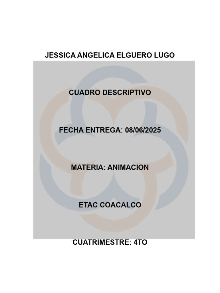 Elguero Lugo Jessica Angelica S1 CuadroComparativo | PDF | Animación