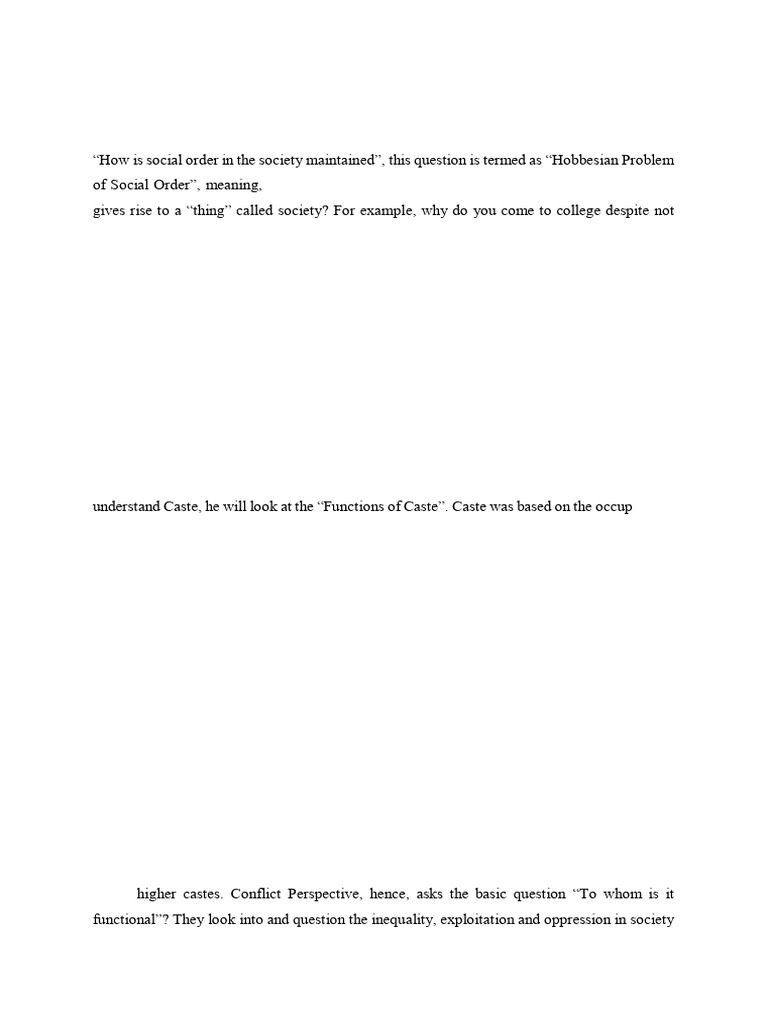 Sociological Perspectives: Functionalism vs. Conflict | PDF | Dialectic ...