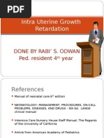 IUGR Presentation | PDF | Childbirth | Fetus