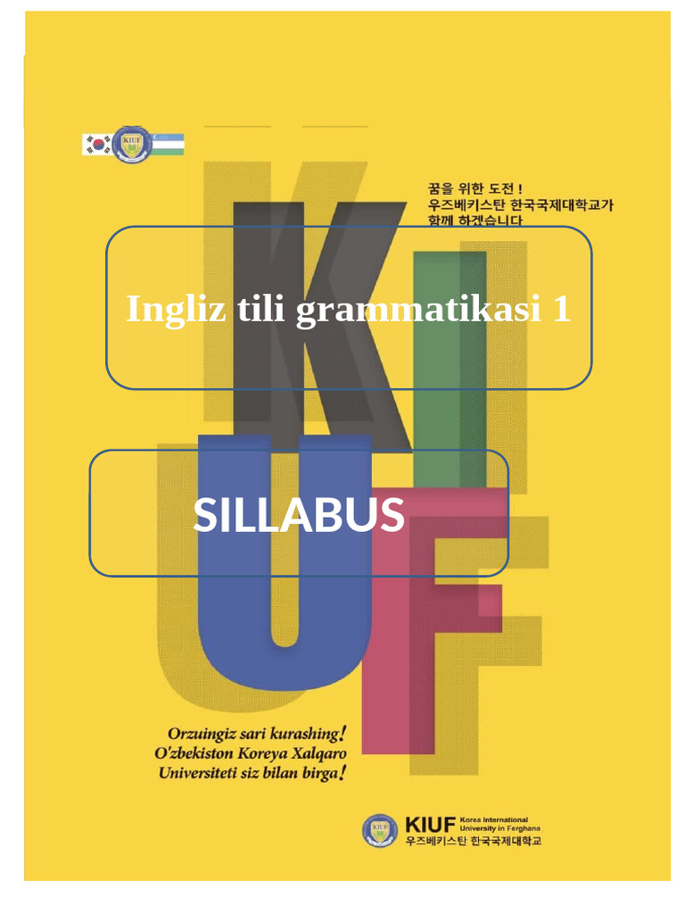 English Grammar Syllabus 2025-2026 | PDF | Verb | Grammatical Tense