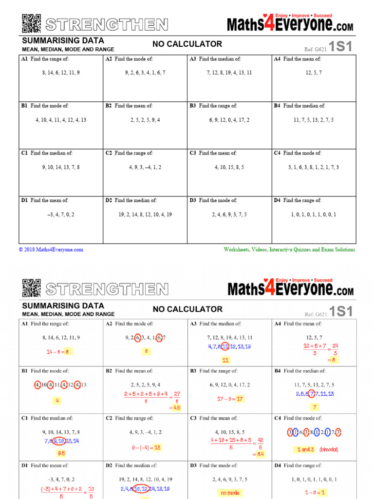 Strengthen Summarising Data | PDF