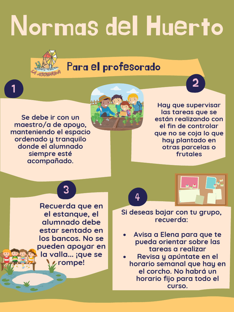 Playful Nature Classroom Rules Poster | PDF