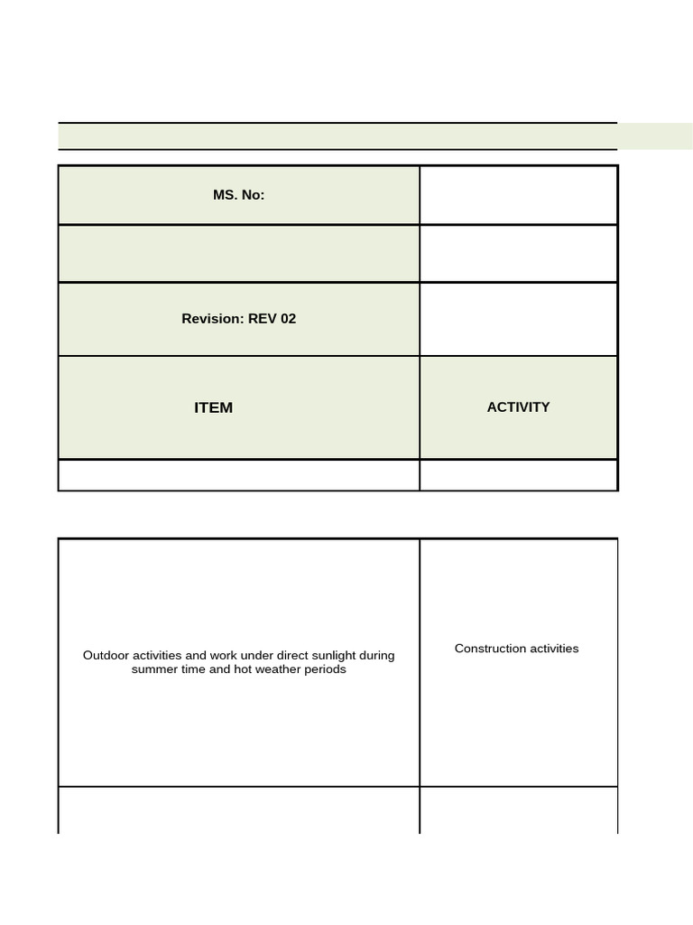 Heat Stress Risk Assessment Guide | PDF | Humidity | Hyperthermia