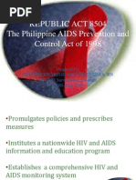 Philippine HIV and AIDS Policy Act (RA 11166) | PDF | Hiv/Aids ...