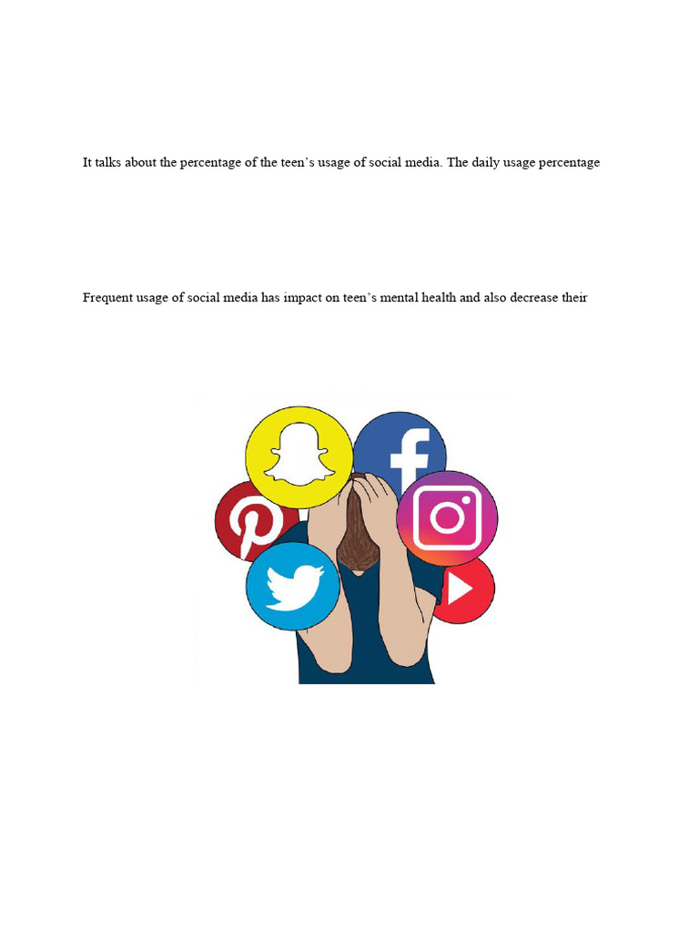 Social Media's Effects on Teen Mental Health | PDF