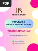 Daftar Harga Laritta Bakery 2024 | PDF