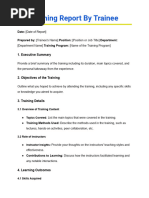 Sample Back To Office Report | PDF