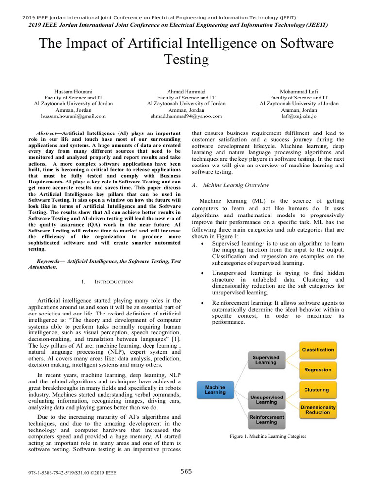 AI's Role in Software Testing Efficiency | PDF | Artificial ...