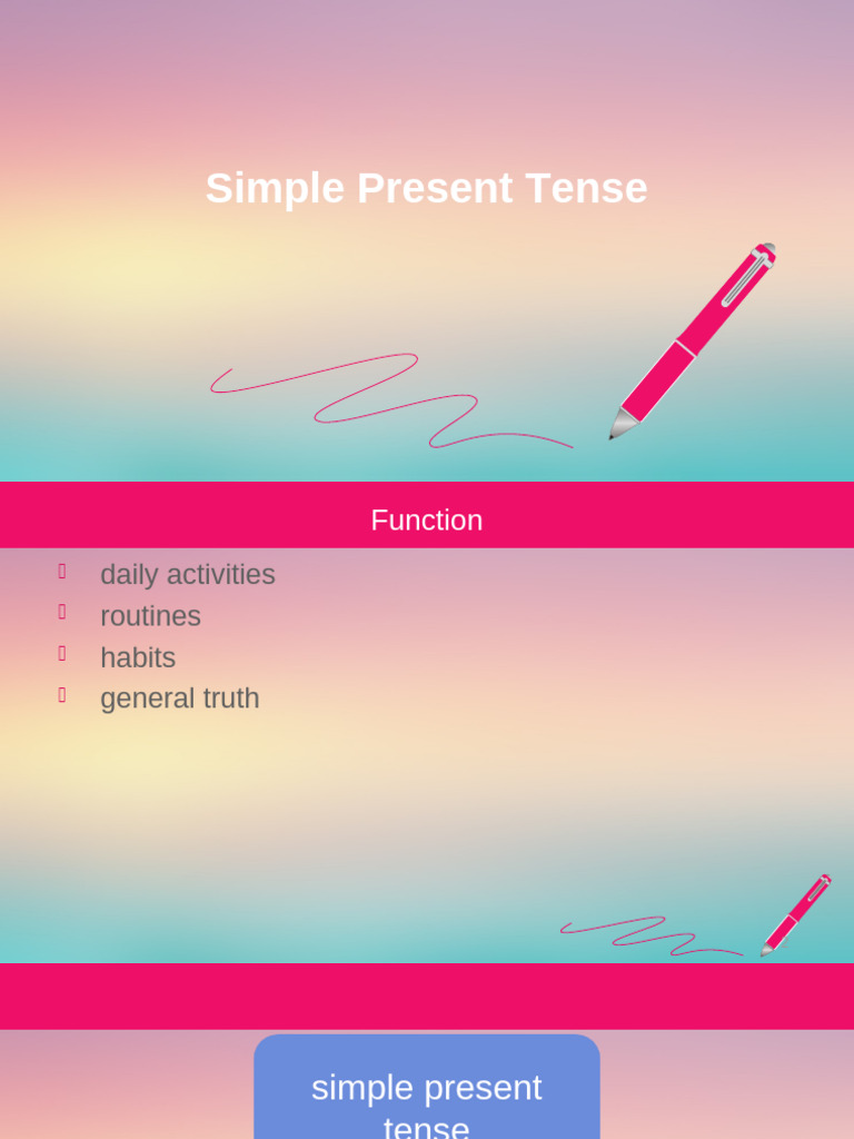 Simple Present Tense Review Unit 6 | PDF | Verb | Subject (Grammar)