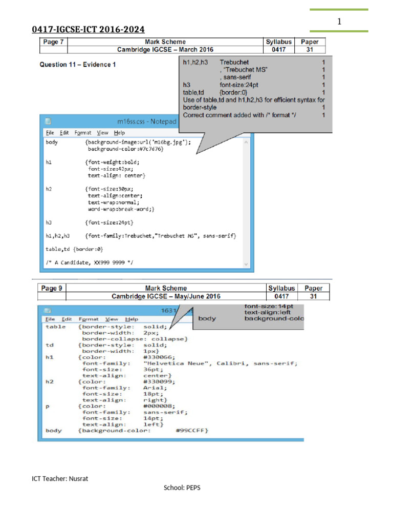 Stylesheet 2016 To 2025 | PDF